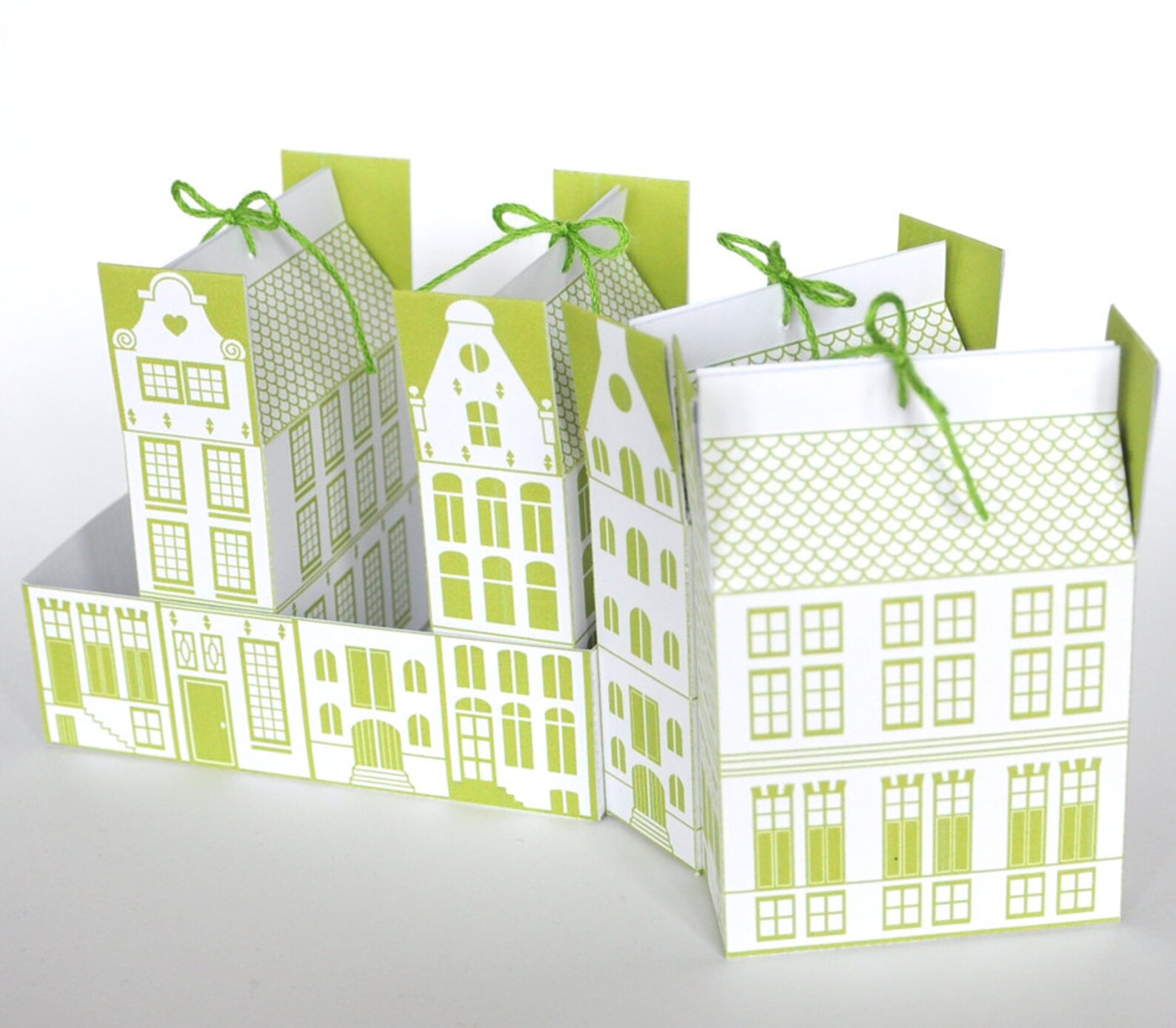 Gift Boxes Dutch Paper House Printable Favor Box Template, Amsterdam - Etsy