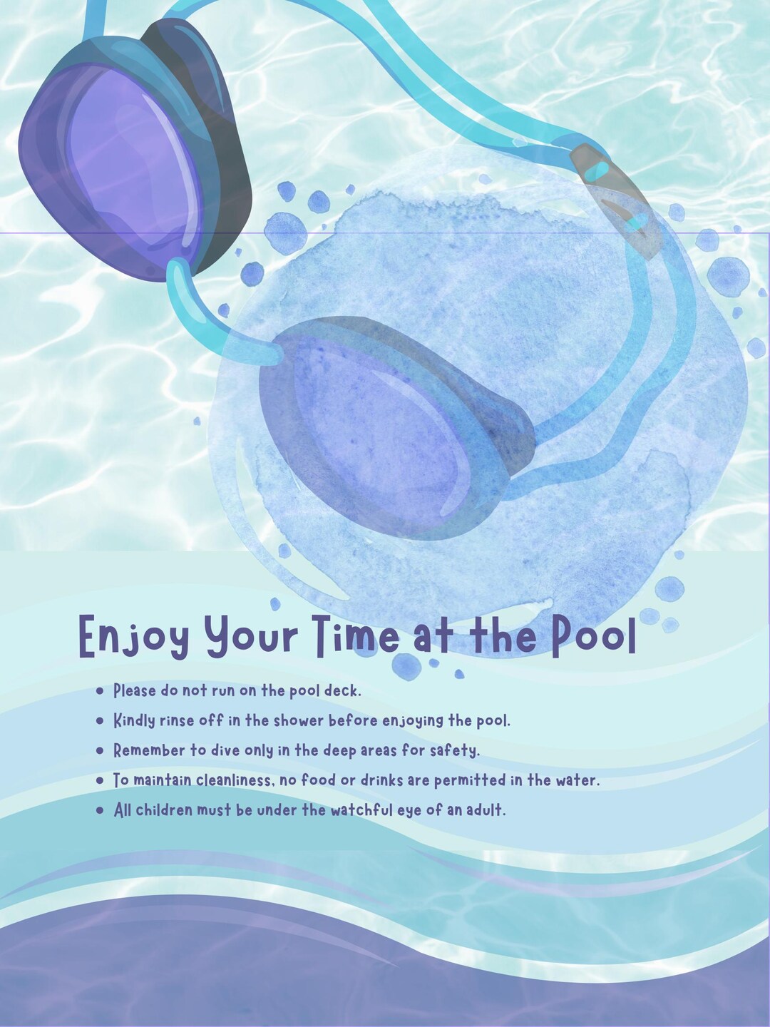 Pool Rules, Pretty Sign for Airbnb, Vrbo, Vacation Rental Hosts - Etsy