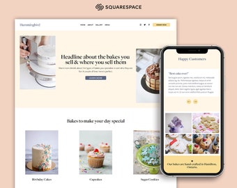 Squarespace Website Template for Bakeries & Home Baking Businesses ...
