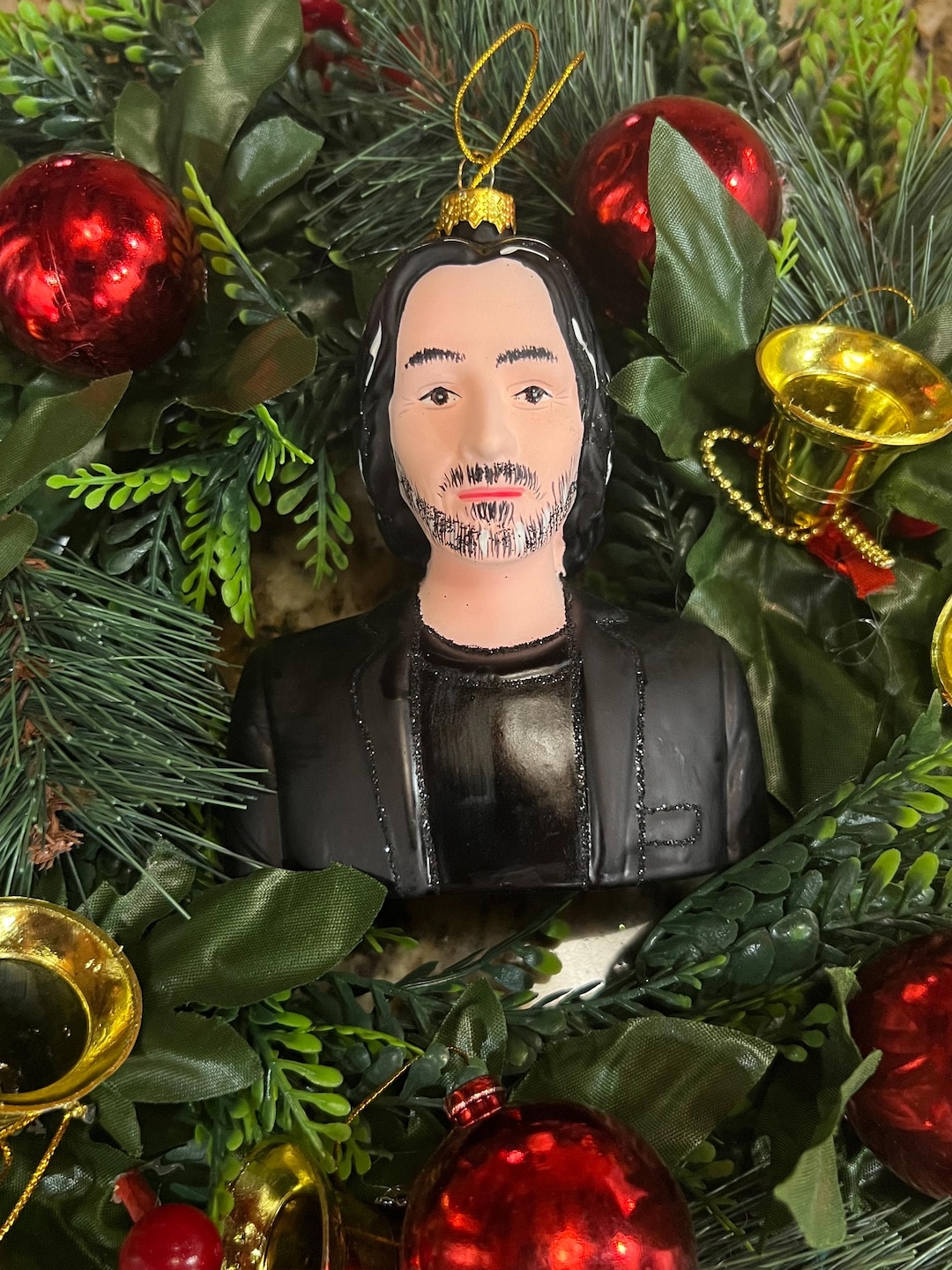 Keanu Glass Ornament Inspired Christmas Holiday Collectible Actor ...