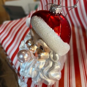 Santa Claus Blowing Bubble Glass Ornament Retro Classic Christmas - Etsy