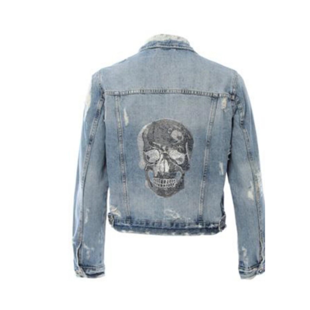 SKULL JEANS Jacket Hipchik - Etsy