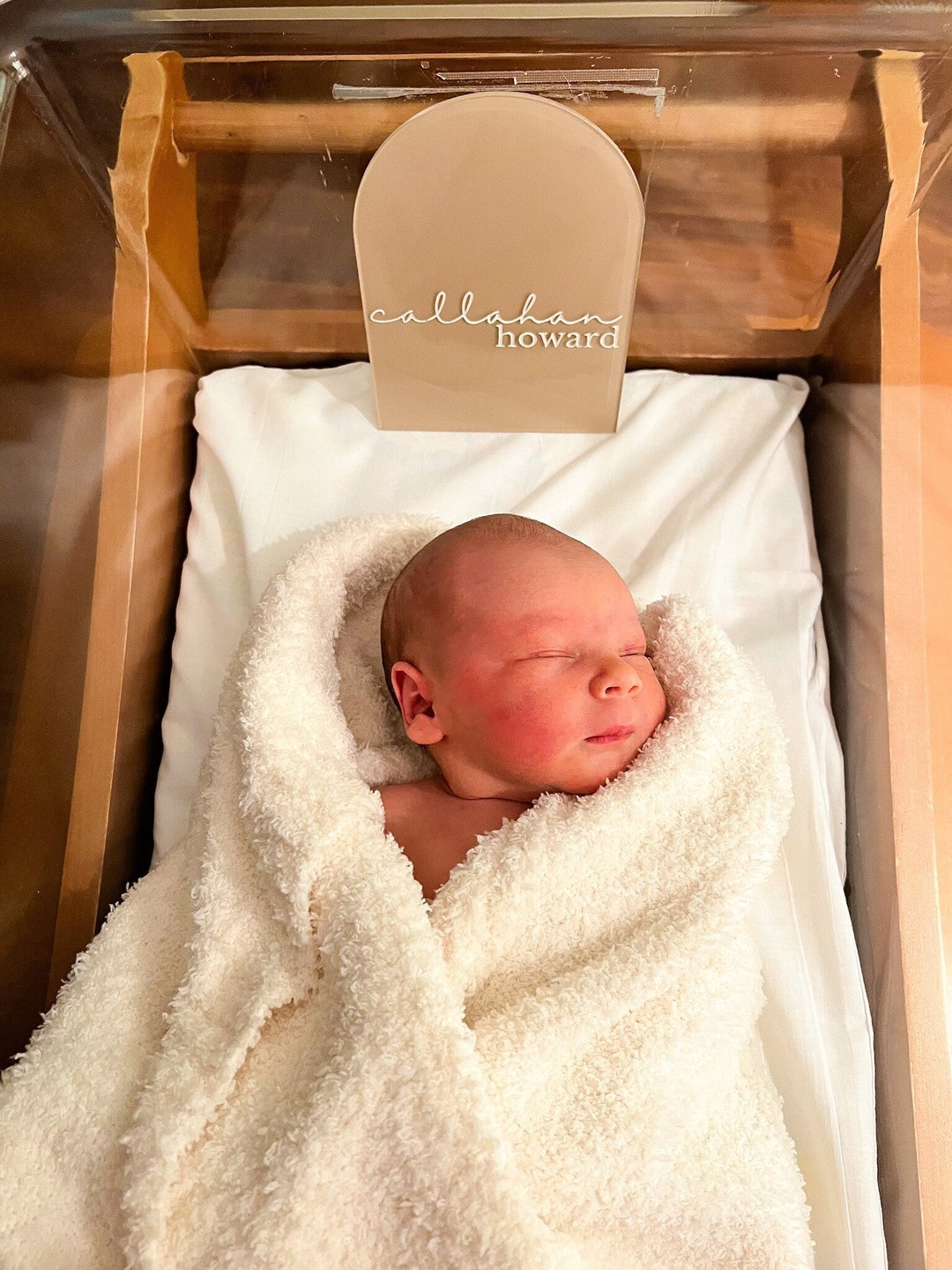 Birth Announcement Sign New Baby Acrylic, Customizable - Etsy