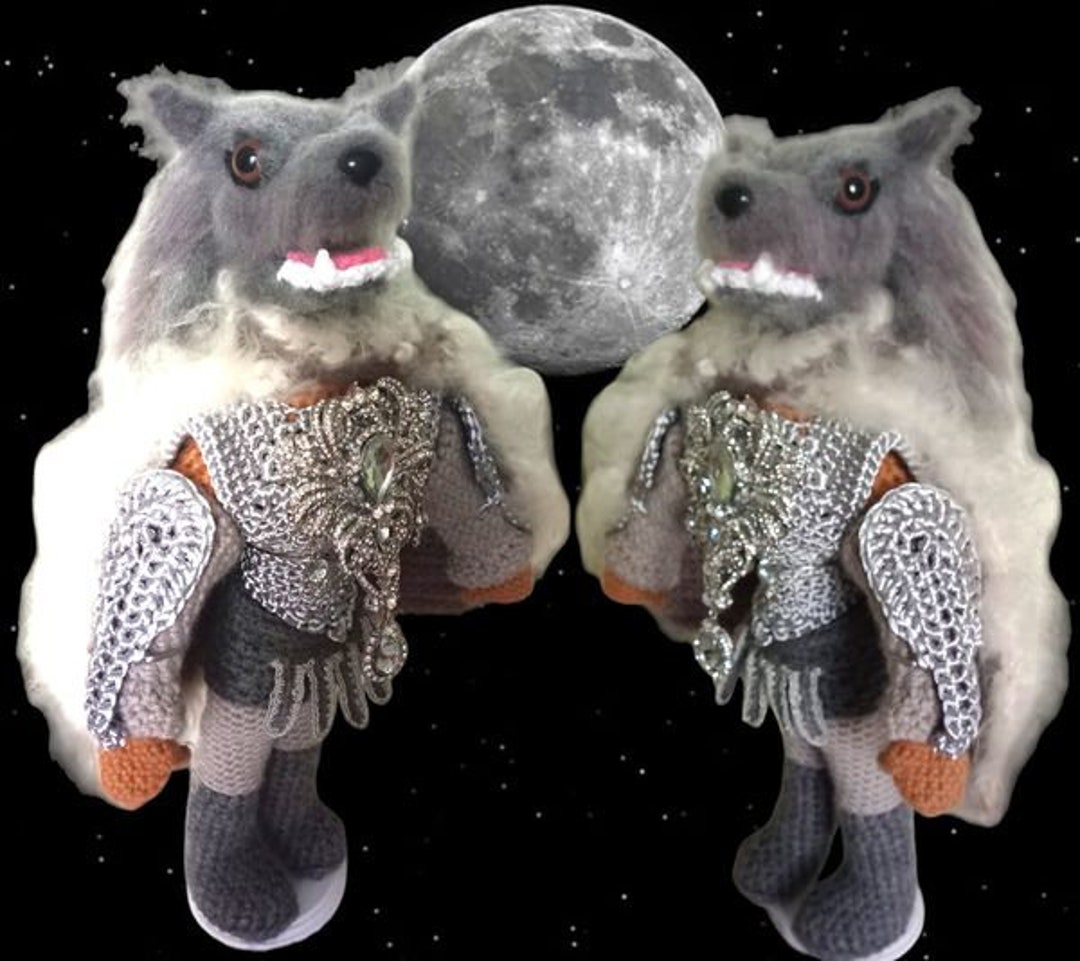 Half Wolf-half Man Boss Doll Toy Crochet Handmade Blaidd-beast - Etsy