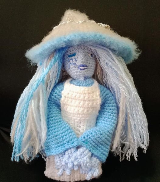 Young Blue Moon Witch Boss Doll Toy Ranni-princess Crochet Handmade ...
