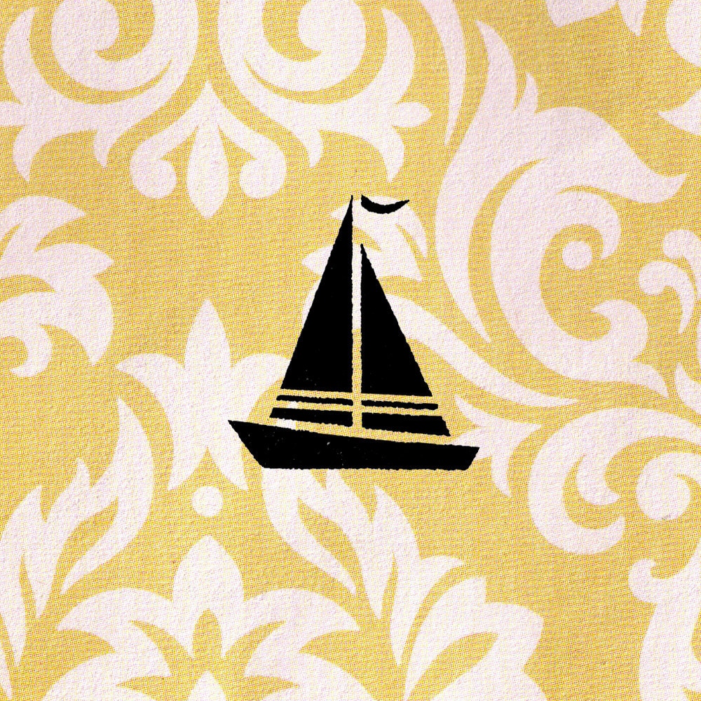 Sailboat Stamp: Wood Mounted Rubber Stamp | Etsy