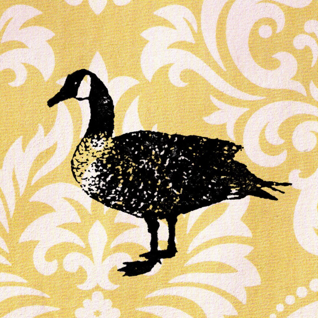 Canada Goose Stamp: Wood Mounted Rubber Stamp - Etsy