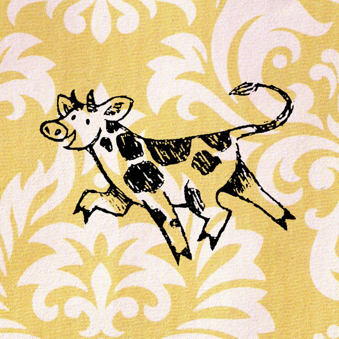 Cow Stamp Wood Mounted Rubber Stamp - Etsy Canada