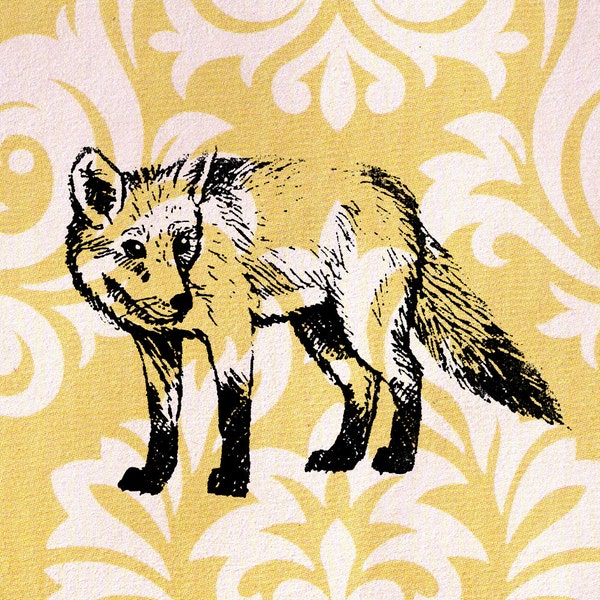 Fox Rubber Stamp - Etsy