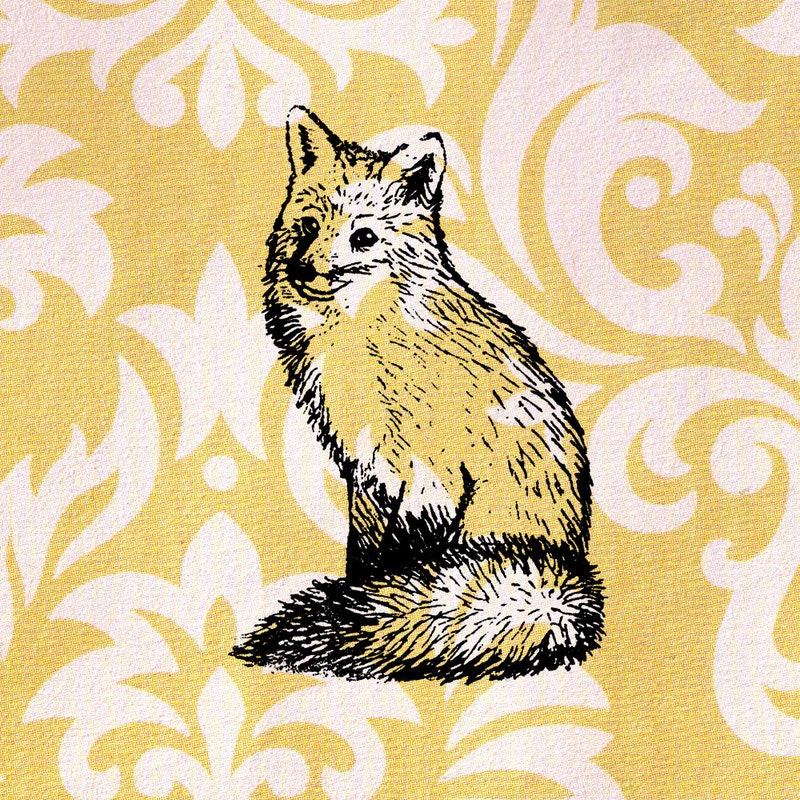 Fox Rubber Stamp - Etsy