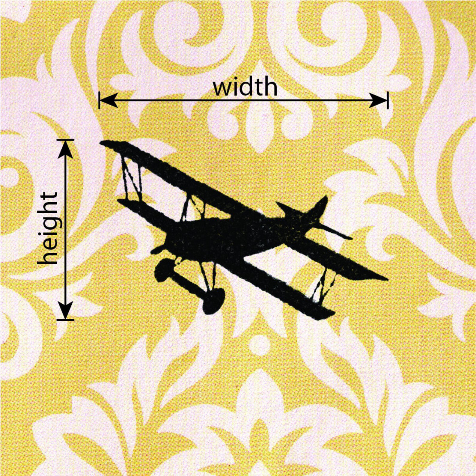 Airplane Stamp: Wood Mounted Rubber Stamp - Etsy
