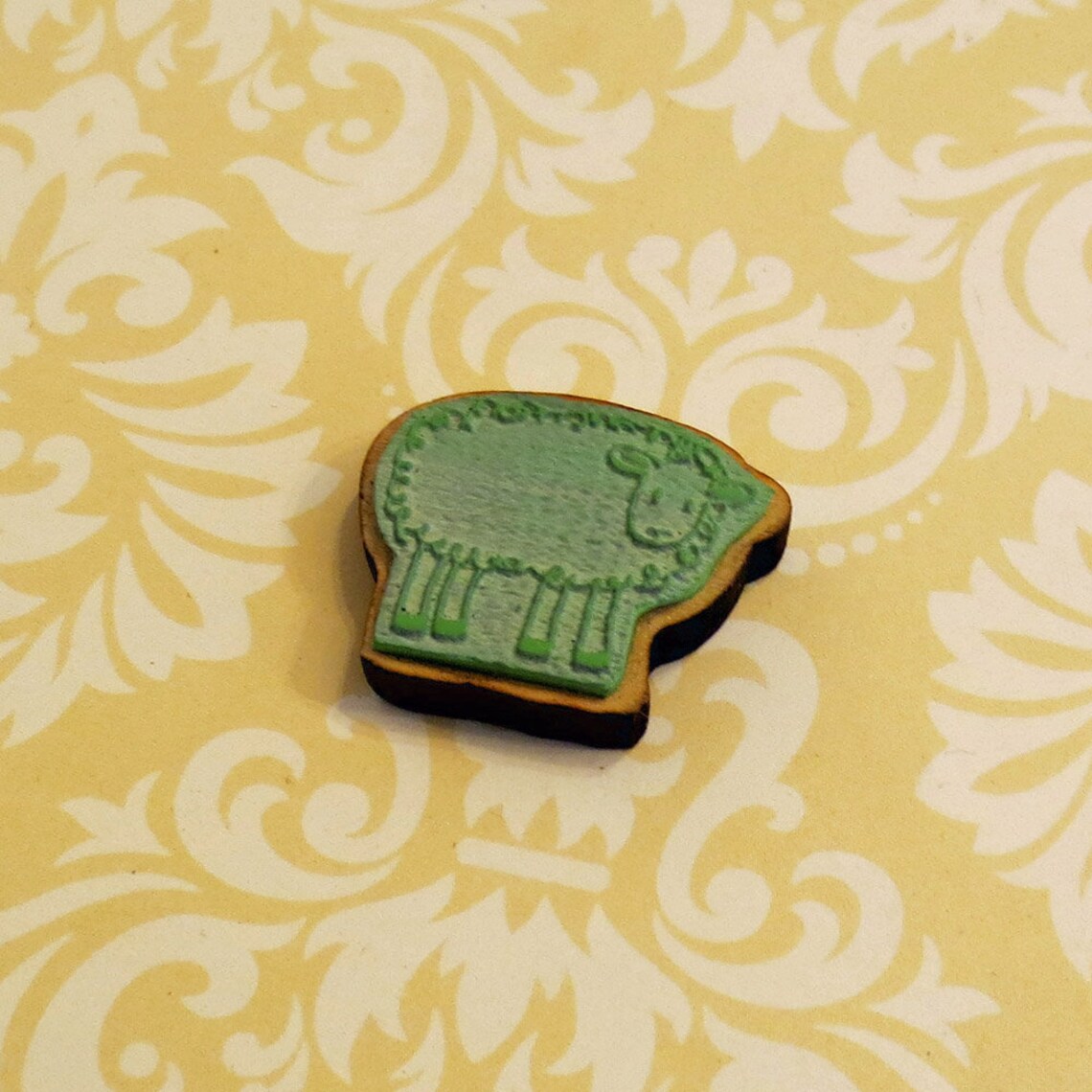 Sheep Stamp: Wood Mounted Rubber Stamp | Etsy