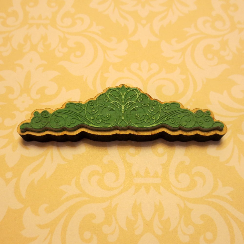 Decorative Swirl Stamp Wood Mounted Rubber Stamp - Etsy