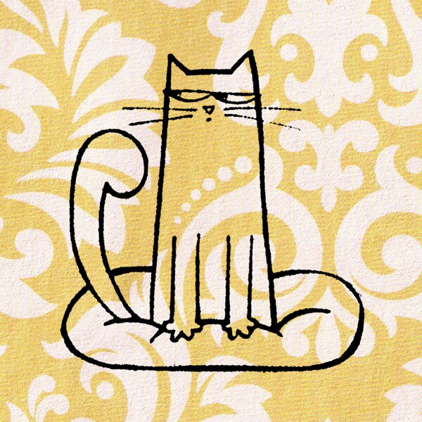 Cat Rubber Stamp - Etsy