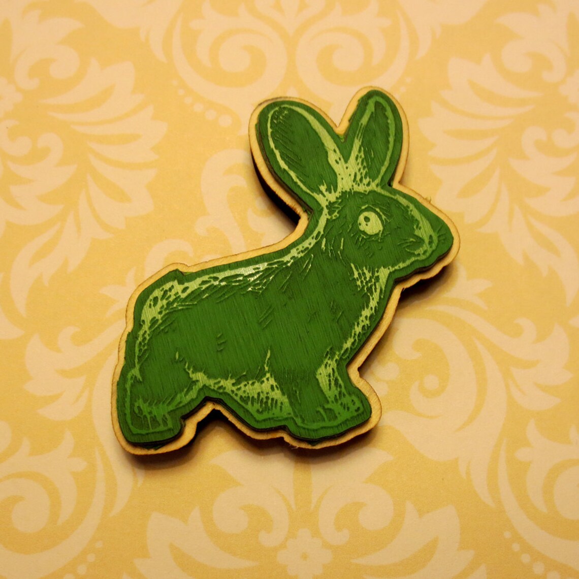 Rabbit Stamp: Wood Mounted Rubber Stamp - Etsy Canada