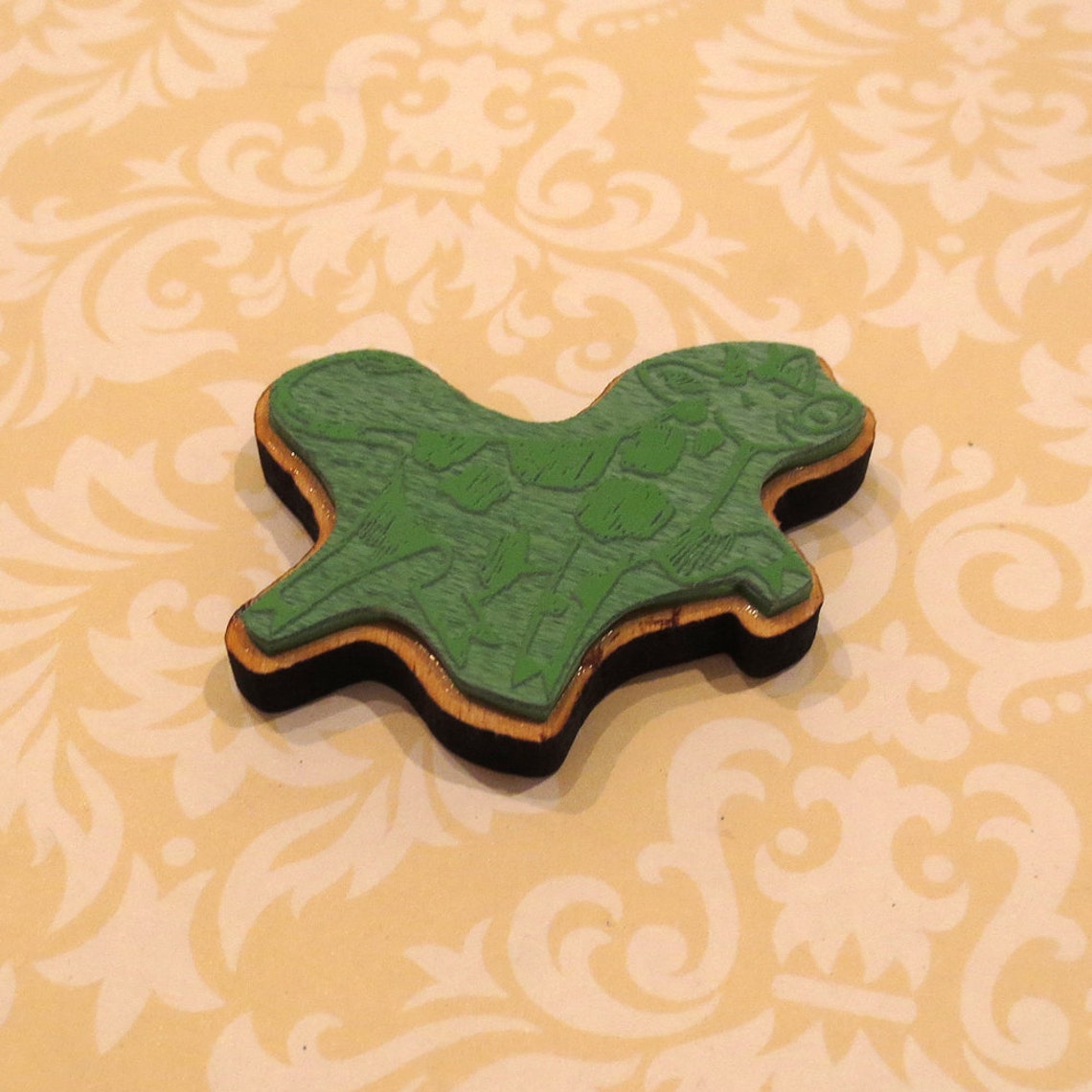 Cow Stamp Wood Mounted Rubber Stamp - Etsy