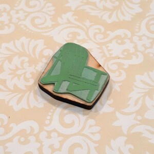 Adirondack Chair Stamp: Wood Mounted Rubber Stamp - Etsy