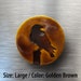 Raven Magnet: Hand Stamped Clay Magnet - Etsy