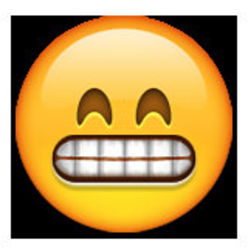 Emoji aufgeregt Grinsen Smiley 3D gedruckte Ausstecher - Etsy.de