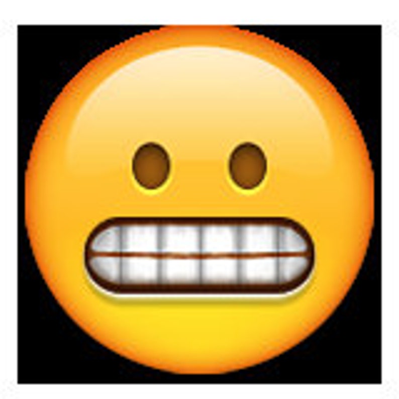 Emoji Awkward Grin 3D Printed Cookie Cutter - Etsy Australia