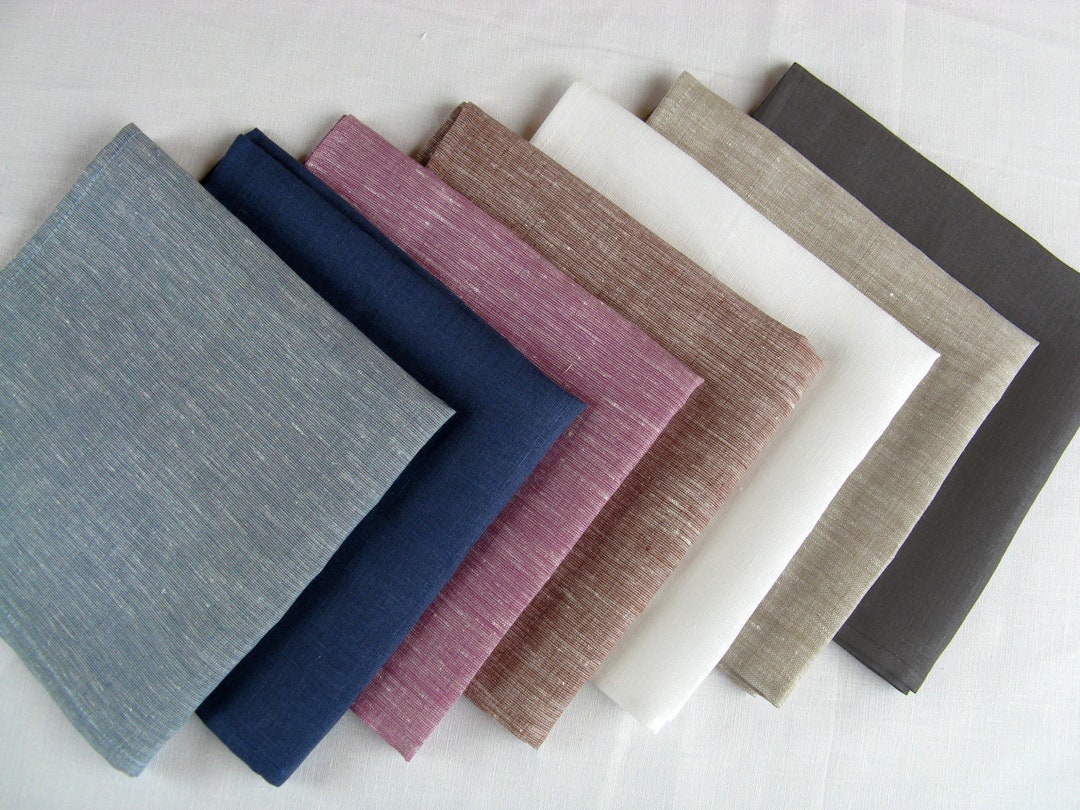Linen Napkins, Cloth Dinner Table Weeding Linen Napkin Set: 2, 4, 6, 8 ...