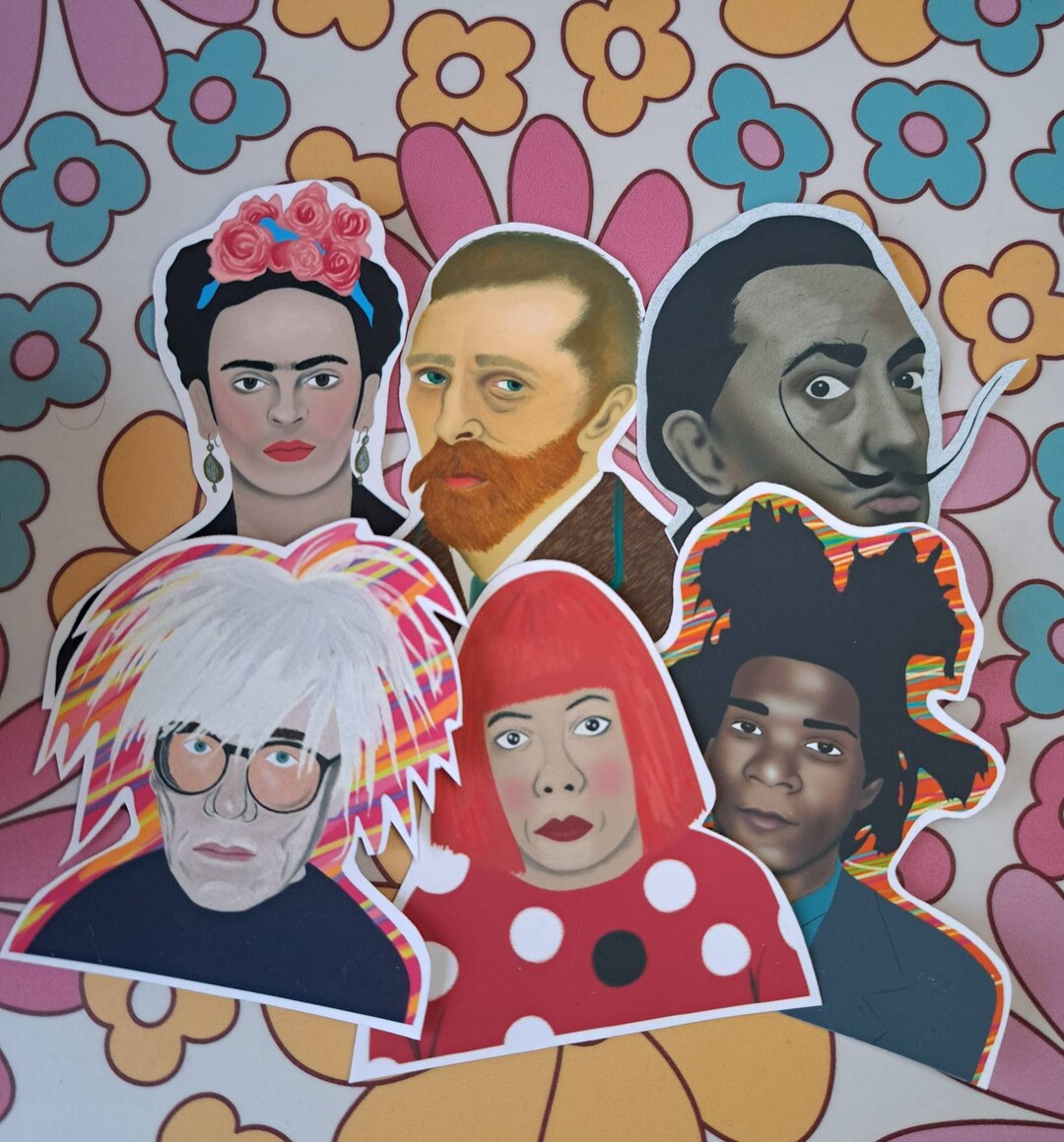 Artist Portrait Stickers - Etsy