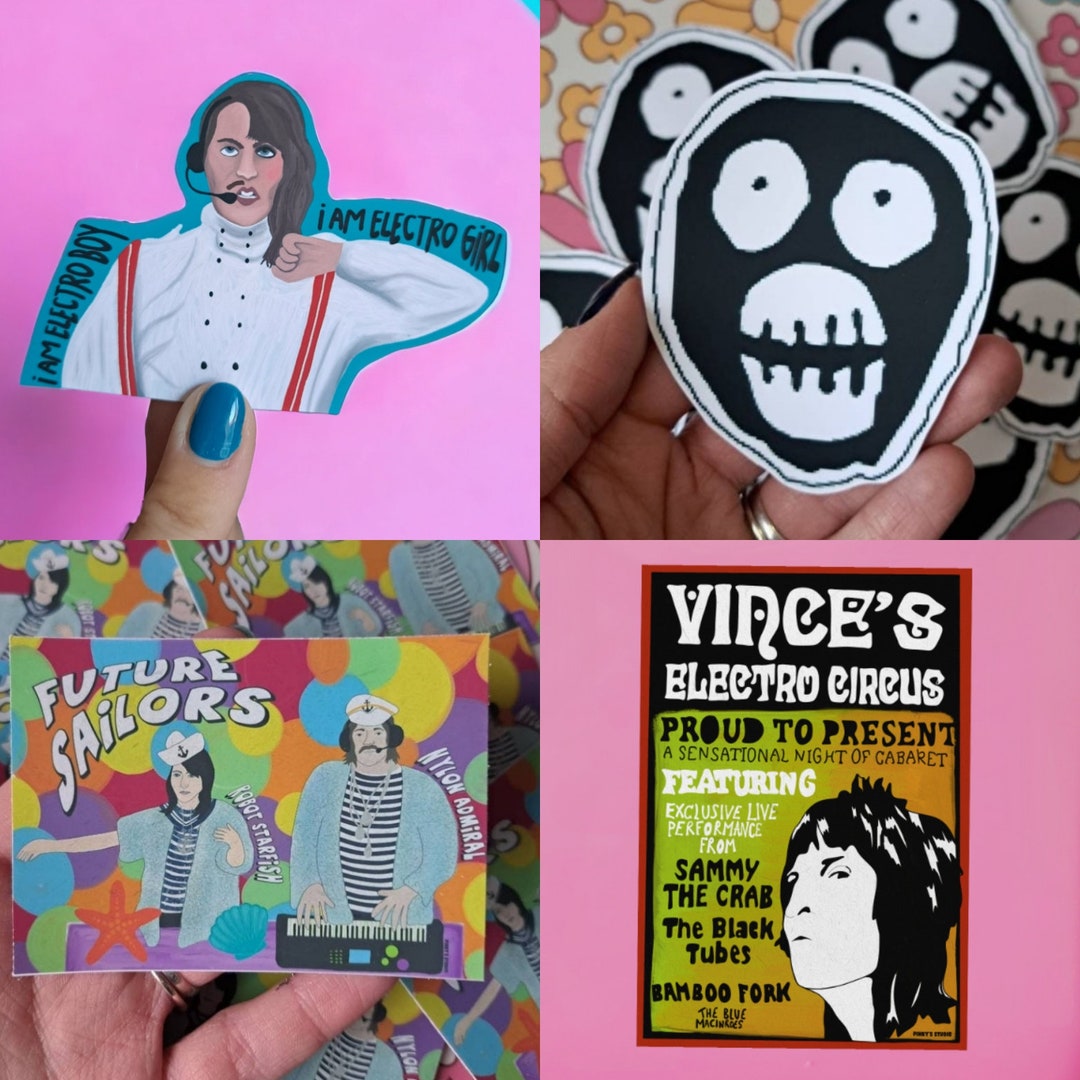 Mighty Boosh Inspired Stickers - Etsy