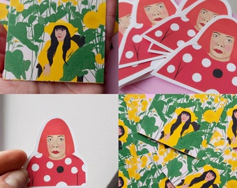 Yayoi Kusama Sticker - Etsy