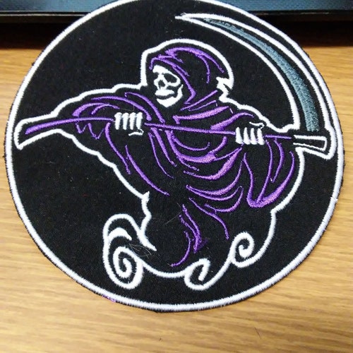Grim Reaper Patch - Etsy