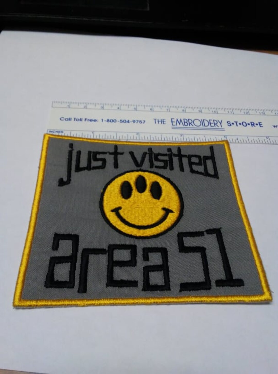Alien Area 51 Visited Embroidered Patch - Etsy