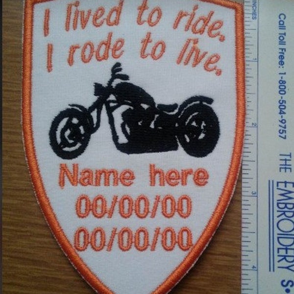 Biker Memorial Patch - Etsy