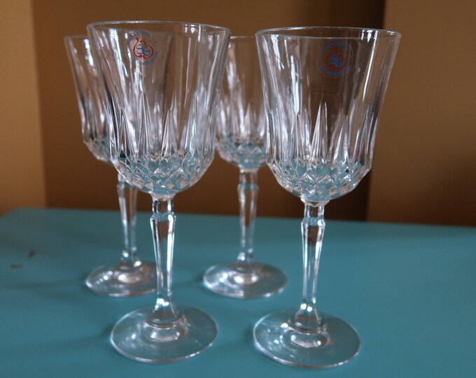 St. George Crystal Glasses, Wine Glasses, Set of 4, American Heritage ...