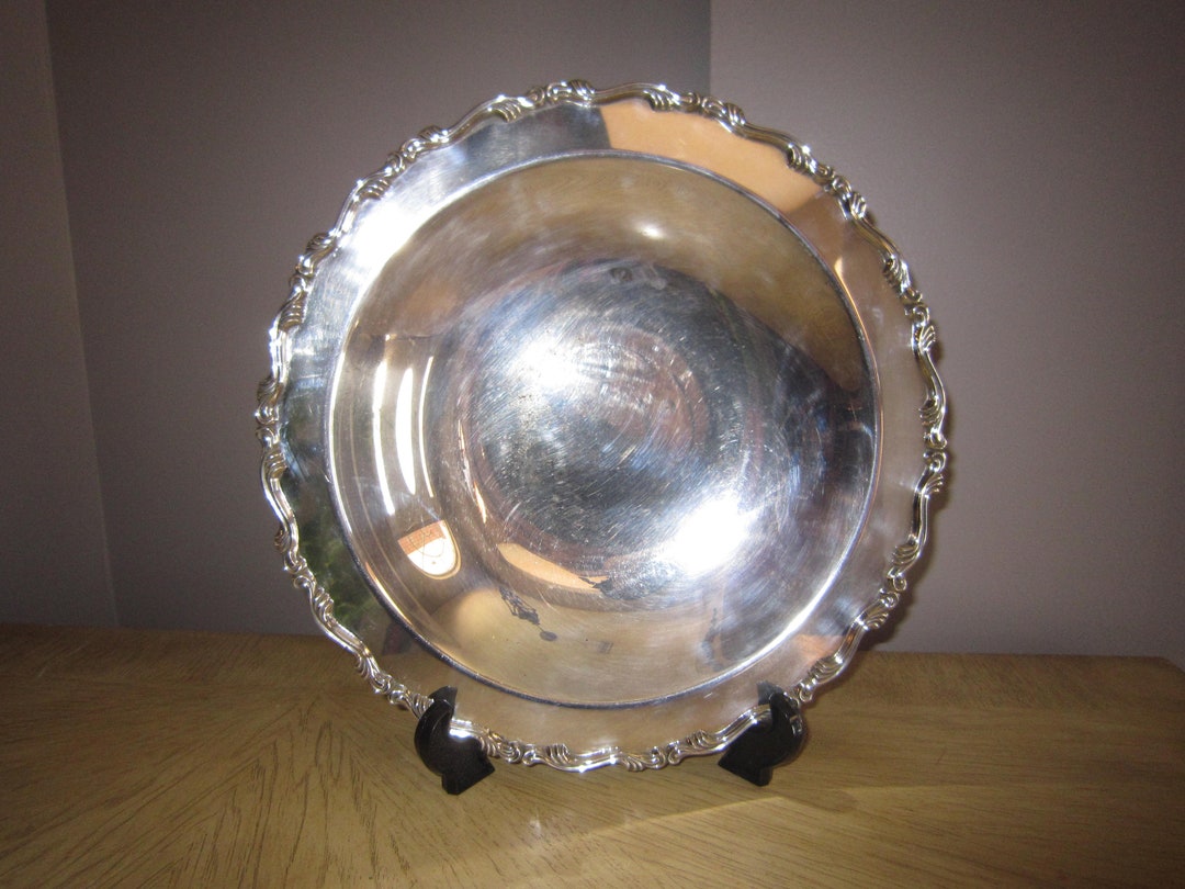 Oneida Silver Plate Footed Buffet Serving Bowl, Veggie Bowl - Etsy