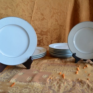 30 Pc Crown Empire China Set, Princess, Dinner Plates, Salad Plates ...