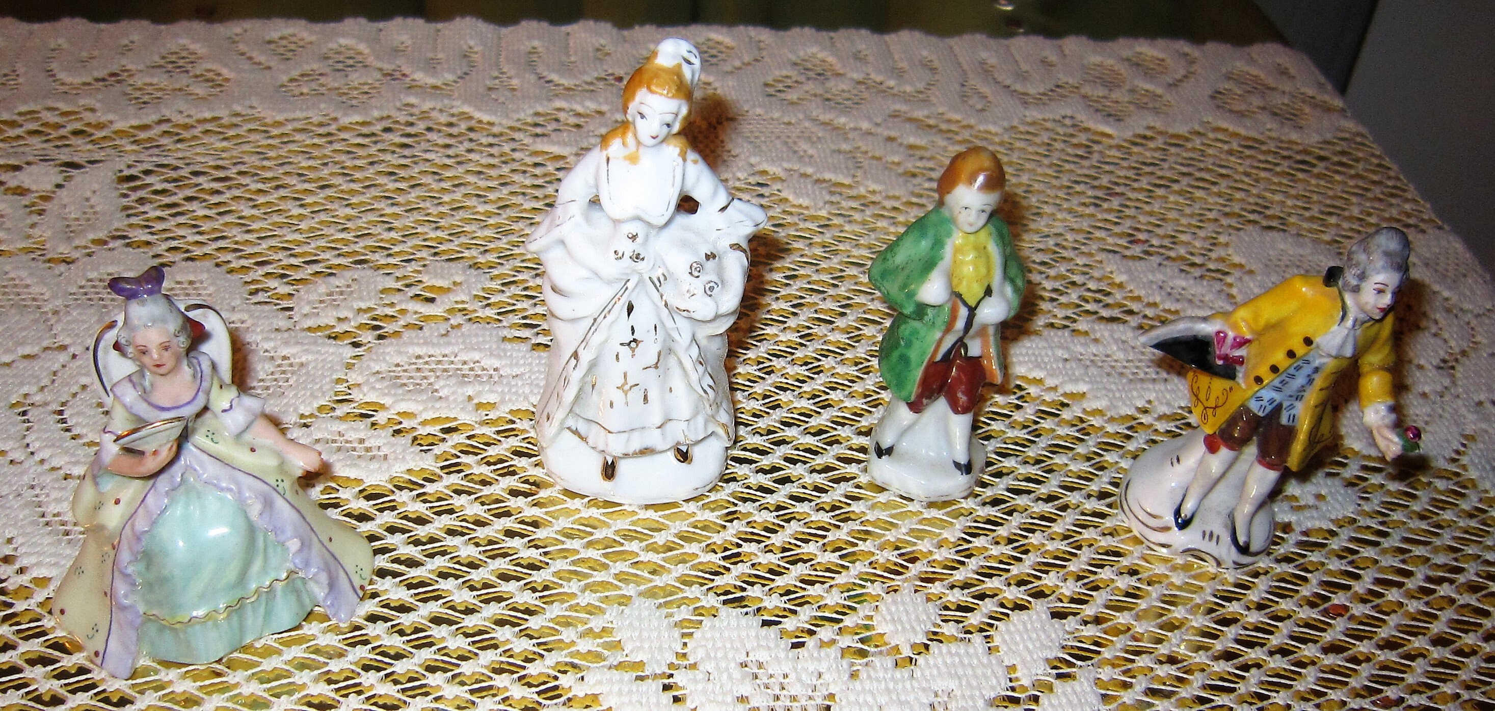 Vintage Figurines, Victorian Miniature Statues, 4 Occupied Japan ...