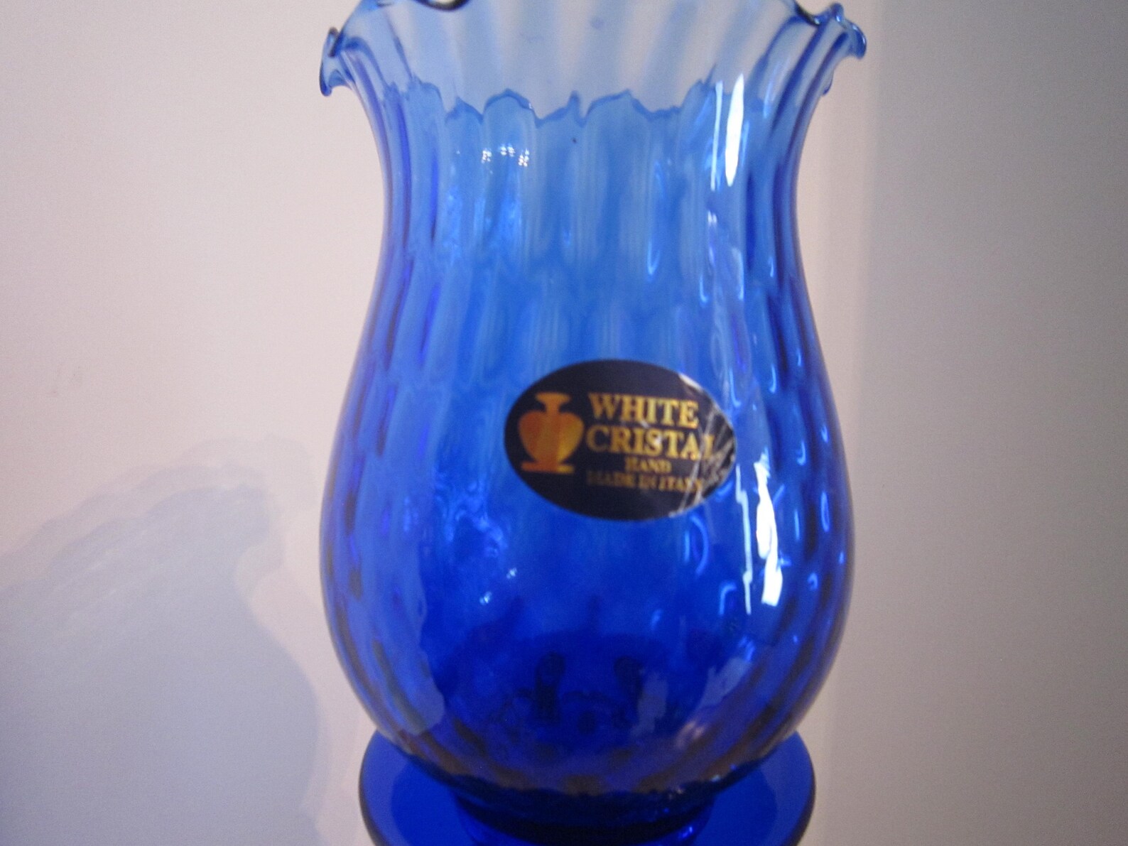 Vintage 17 Tall Cobalt Blue Candle Holders Hand Blown Glass | Etsy