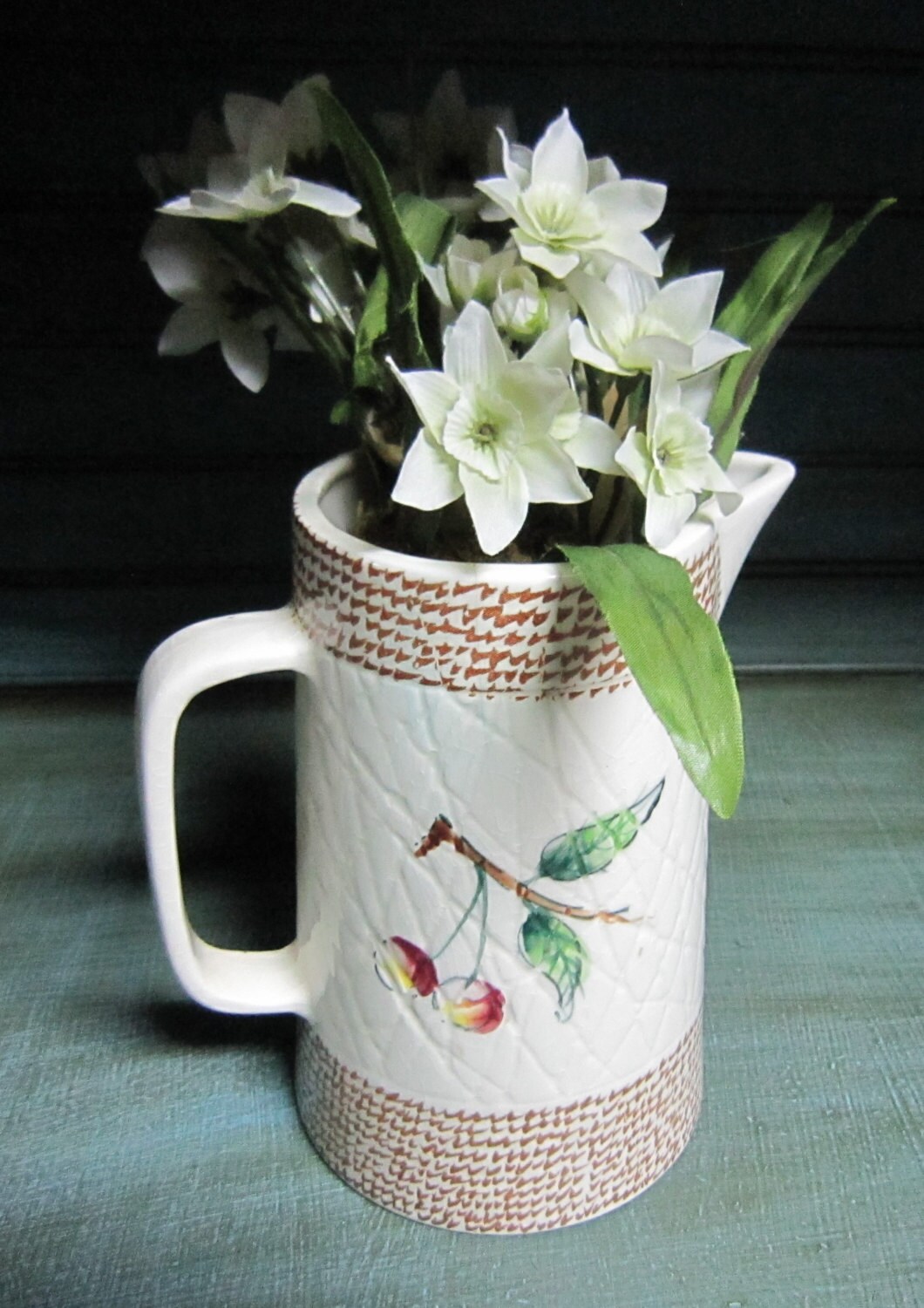 Ucagco Japan Water Pitcher Flower Vase Early Provincial - Etsy