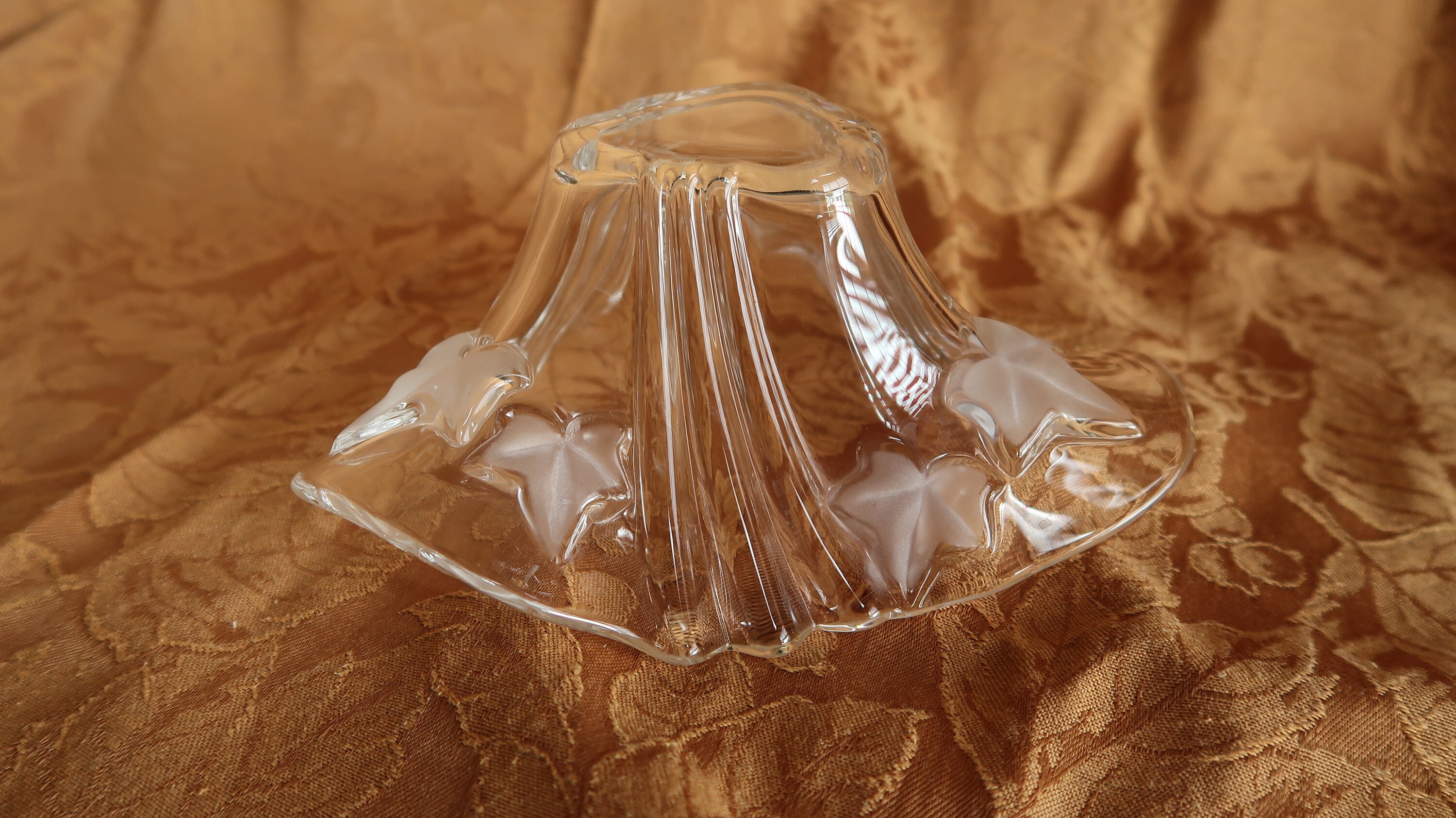 Vintage Mikasa "parisian Ivy" Glass Bowl, Ivy Pattern, Candy Bowl ...