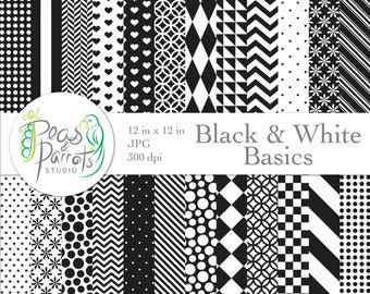 Rainbow Basics, Digital Paper Pack, Scrapbook Paper, Patterns, Scrap ...