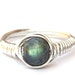 Labradorite Ring, Wire Wrapped Labradorite Ring, Sterling Silver Ring ...