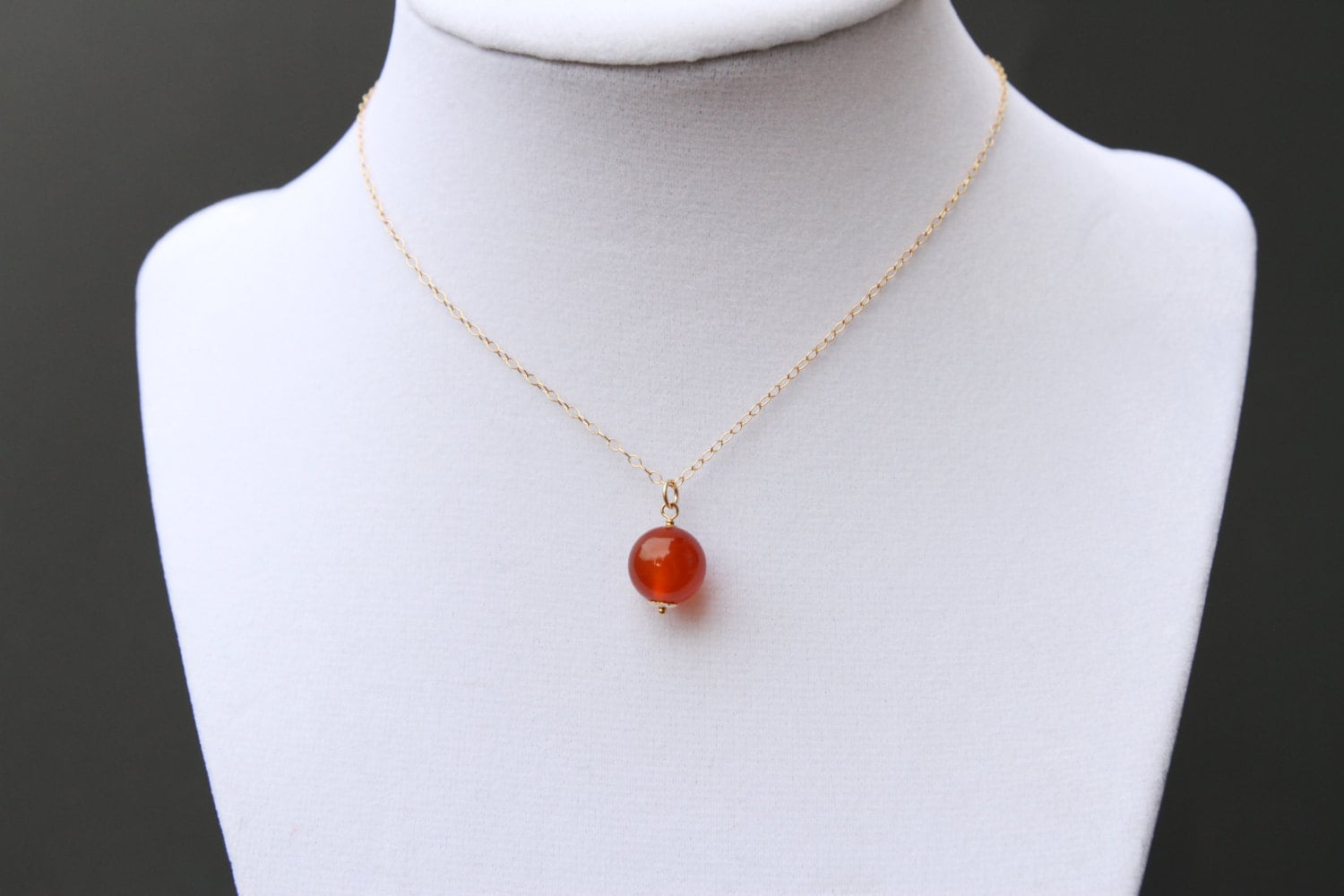 Carnelian Necklace Delicate Carnelian Jewelry Carnelian | Etsy