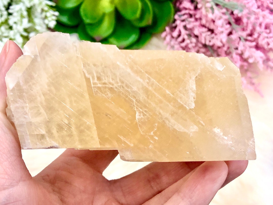 Honey Calcite Raw Freeform 97mm ACJ Yellow Calcite Healing Crystals ...
