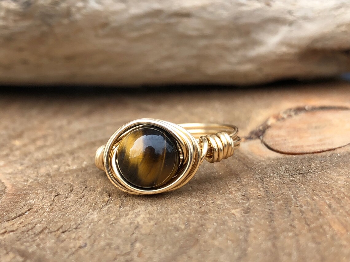 Meditation Ring - Worry Ring - Stress Ring - Protection Ring - Tiger ...