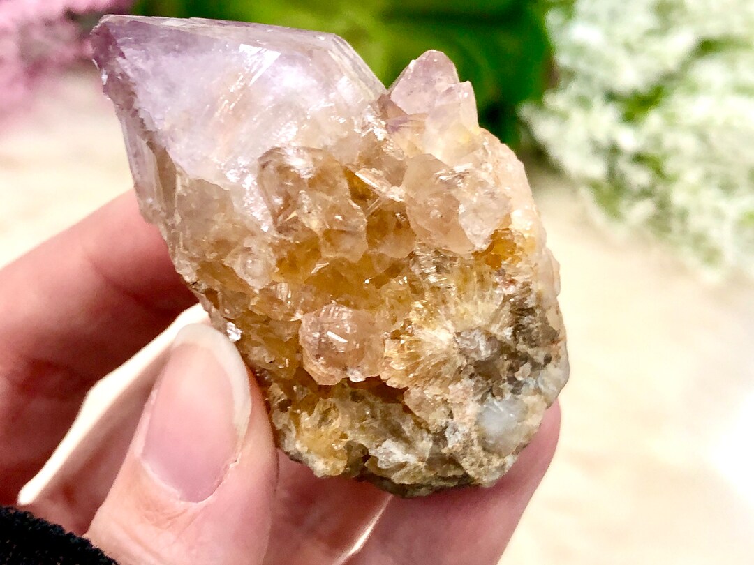Spirit Quartz Cluster 56mm ARM Crystal Grid Altar Decor - Etsy