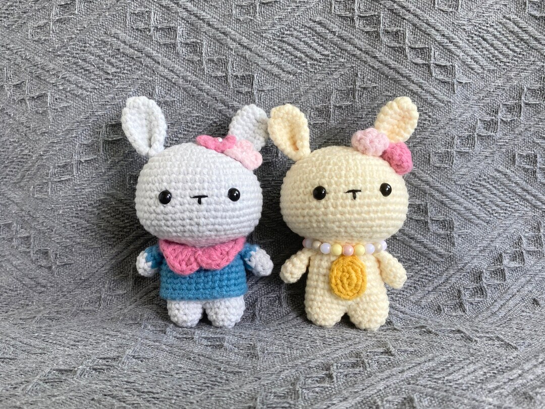 Crochet Rabbit Plush Easter Bunny Crochet Birthday Gift for Kids Bunny ...