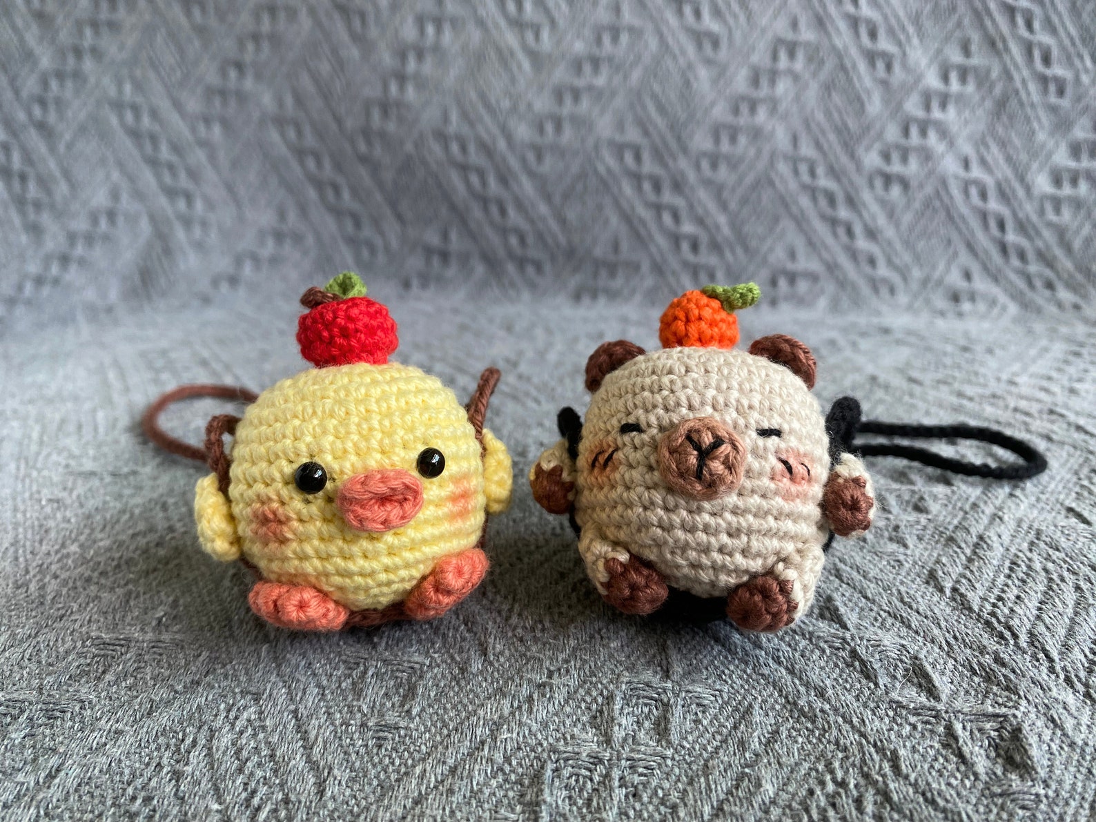 Crochet Animal Car Hanger: Capybara, Penguin, Duck, Piggy - Etsy