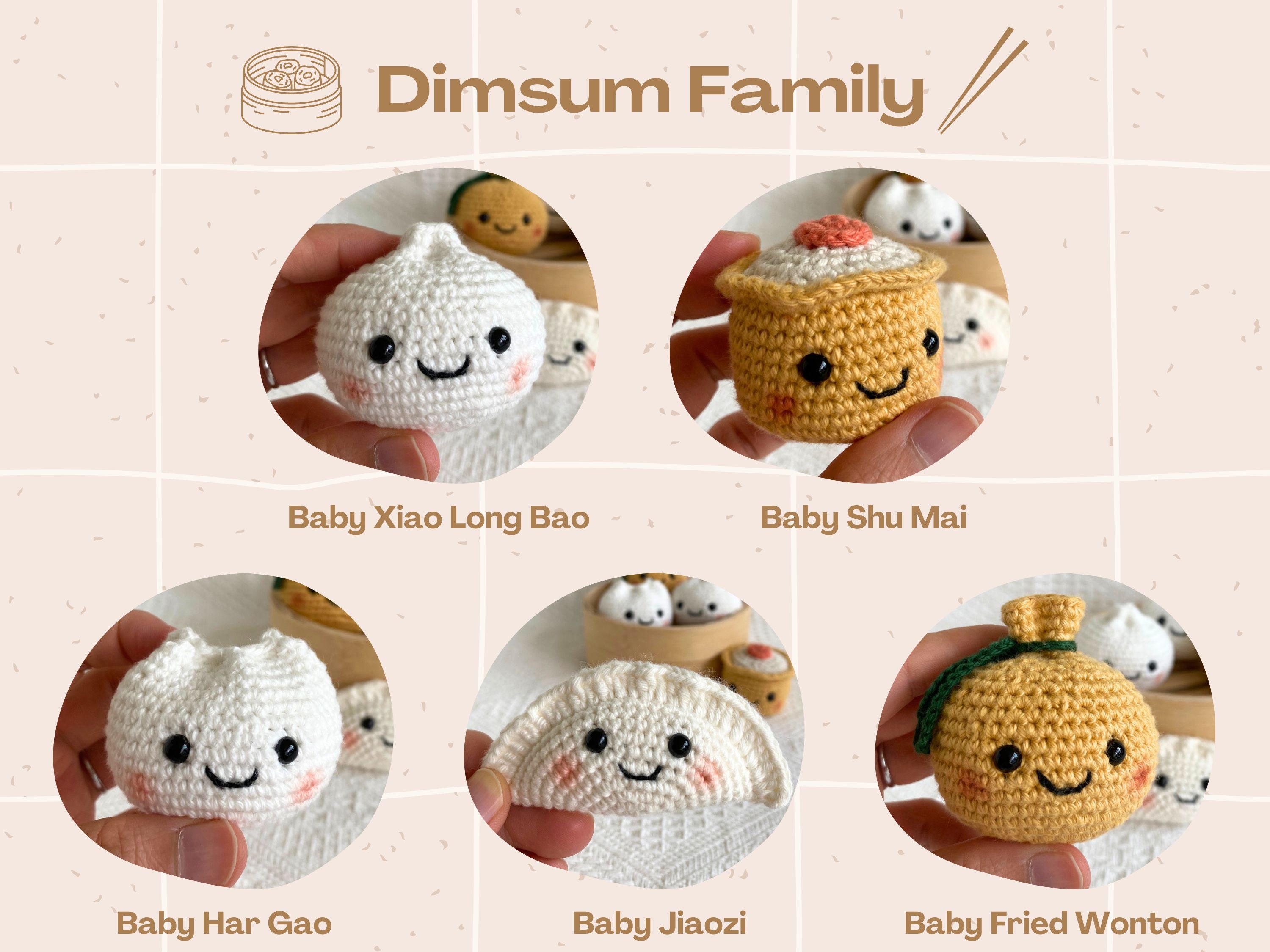 Crochet Xiao Long Bao Dimsum Crochet Handmade Xiao Long Bao Dumpling ...