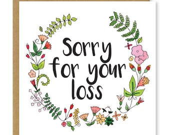 Sorry for your loss | Etsy