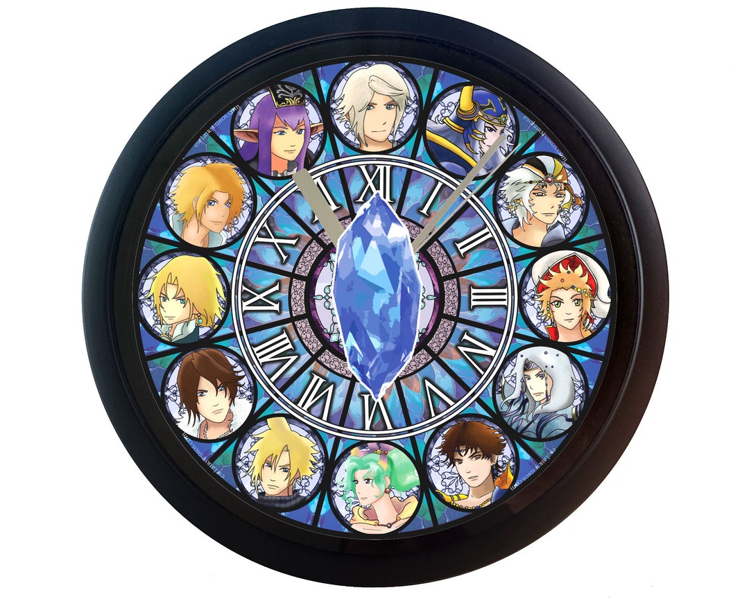 Final Fantasy Clock, Hero of Light, Cloud Strife, Squall Leonhart ...