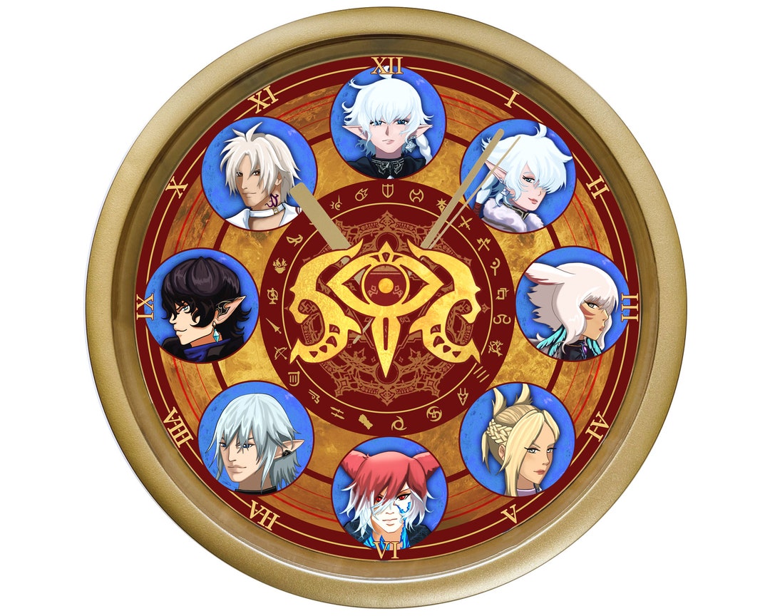 FFXIV Clock Final Fantasy XIV Clock Final Fantasy Gift - Etsy